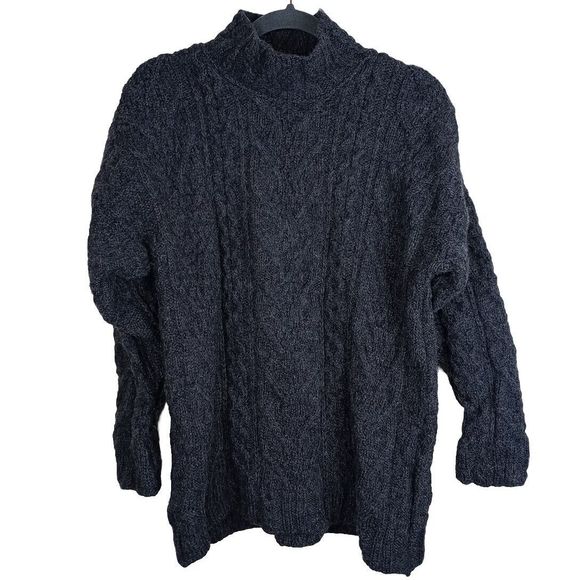 Inis Crafts | Sweaters | Inis Crafts Ireland 0 Merino Wool Grey Chunky ...